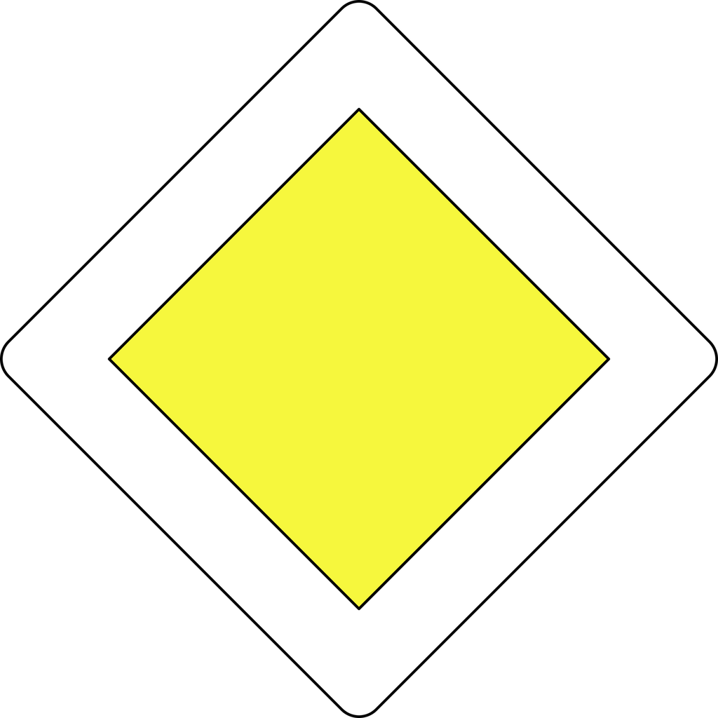 Panneau permanent Route prioritaire - AB6 | Site officiel Krömm